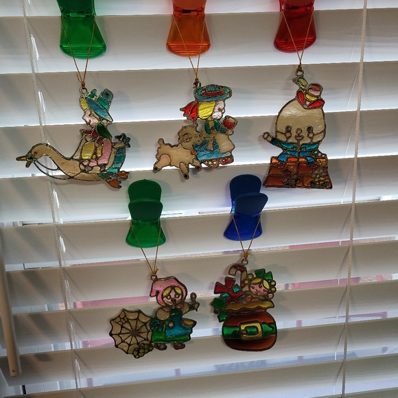 Holiday | Vintage Nursery Rhymes Stained Glass Christmas Ornaments ...